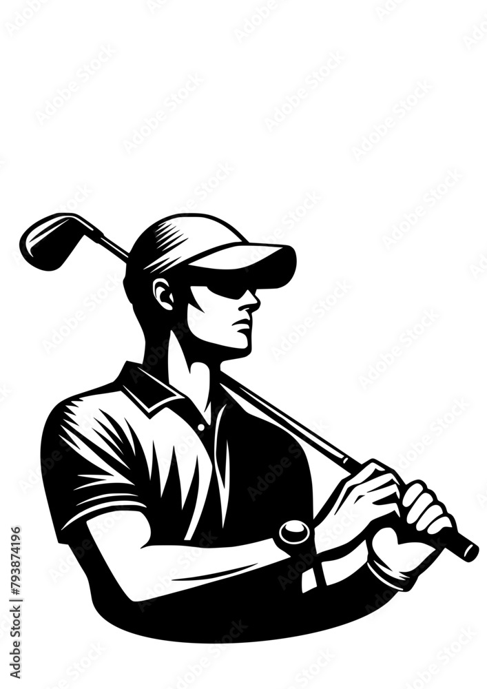 Vetor de Golf player Svg, Golf svg, Golfer svg, Golf Shirt, Golf ...
