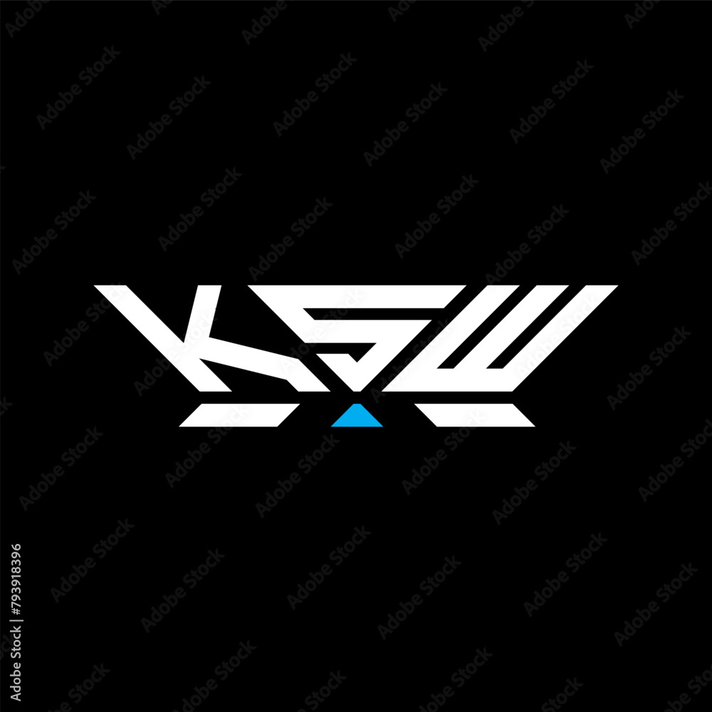 KSW letter logo vector design, KSW simple and modern logo. KSW ...