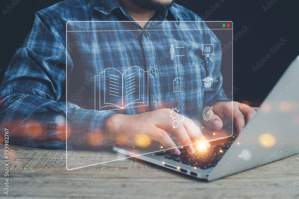 E-learning education, Concept of Online education. e-learning education ...