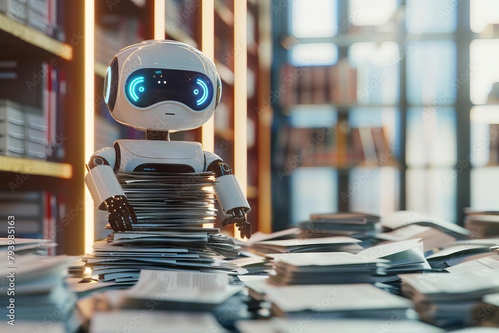 advanced ai robot automating paperless document management workflow in ... advanced ai robot automating paperless document management workflow in ...