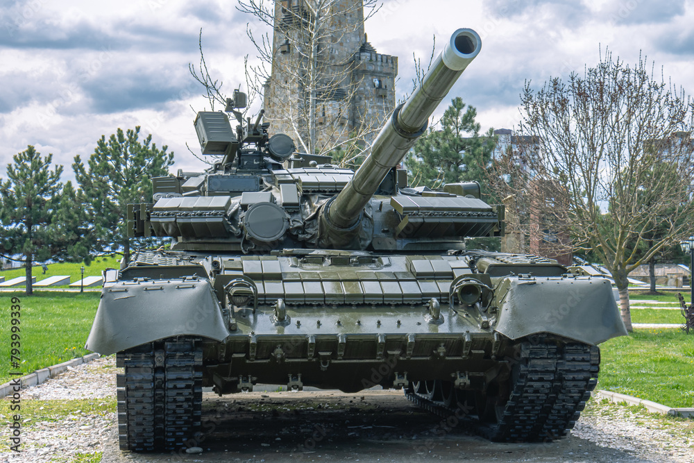 The main battle tank produced in the USSR. A tank with a gas turbine ...