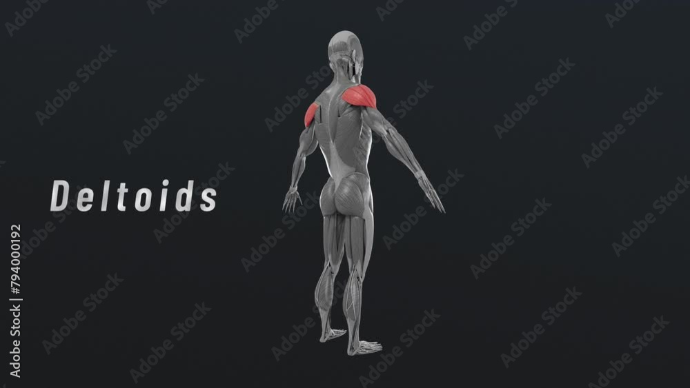 Deltoid Muscle Isolation & Common Exercises 素材庫影片 | Adobe Stock