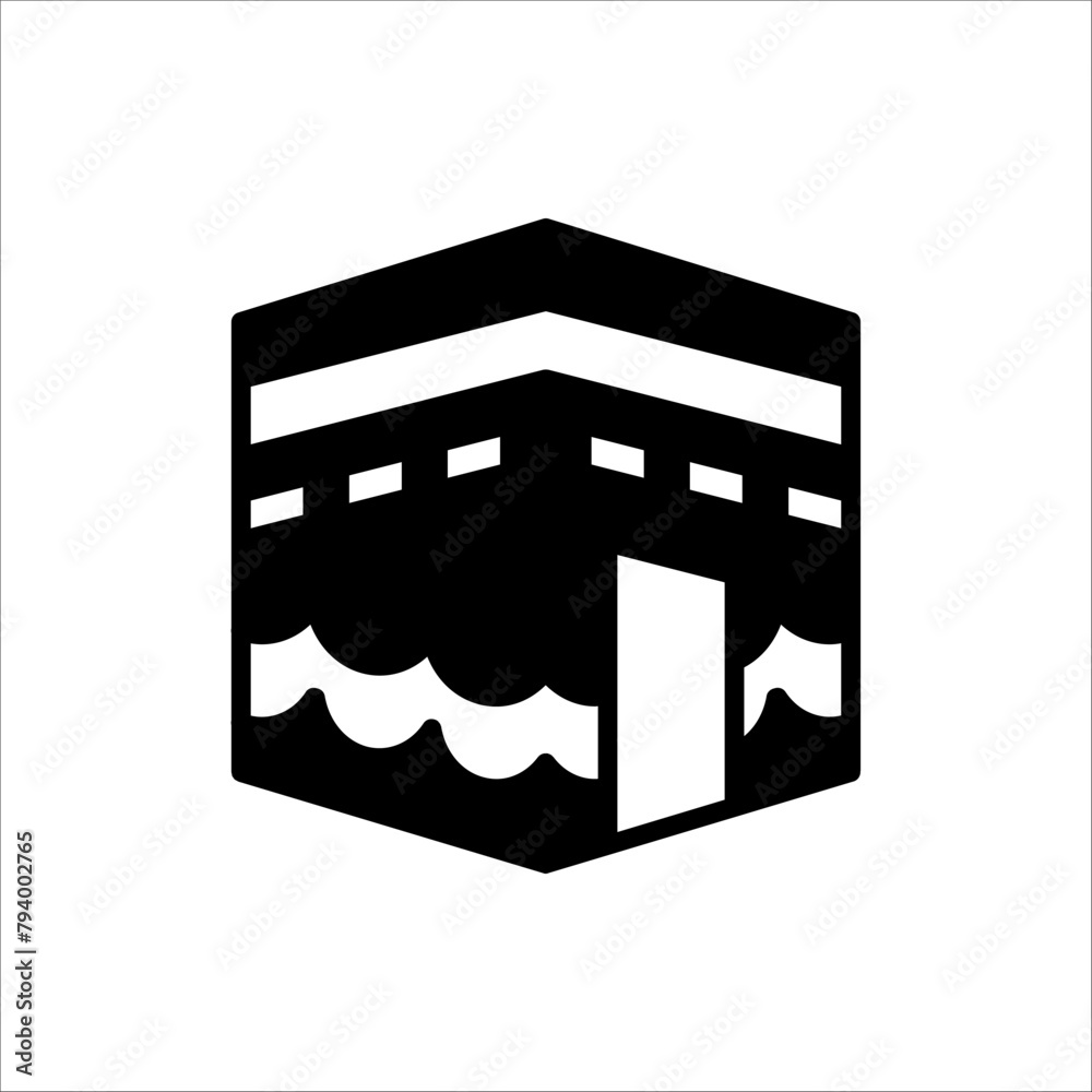 Kaaba icon. kaaba vector illustration for web design, app and UI. Stock ...