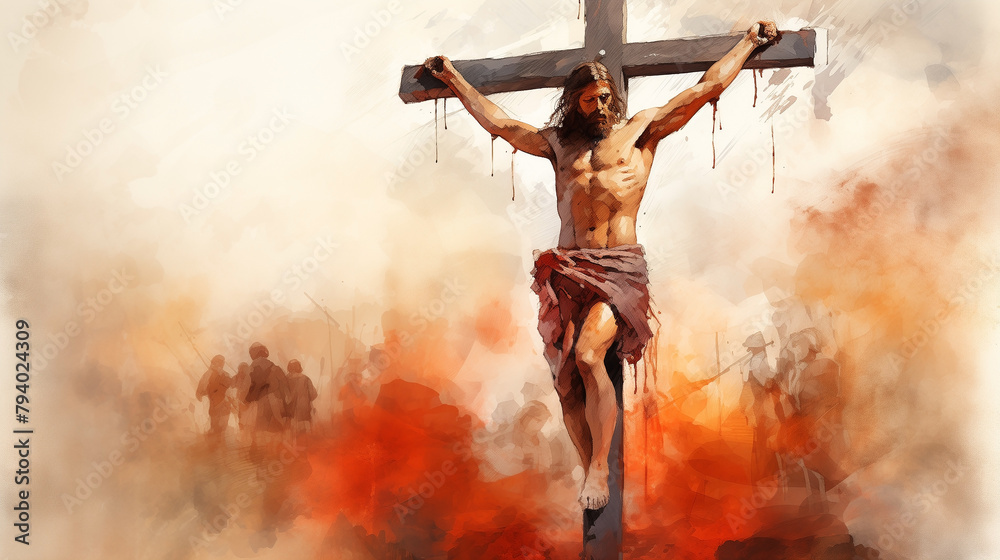 Fotografie, Obraz Sacrifice on cross, and ultimate triumph of faith ...