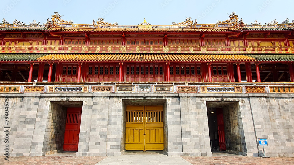 Meridian Gate At Imperial City Of Hue, Vietnam. Meridian Gate Is ...