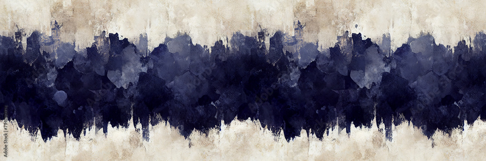 Beautiful abstract panoramic background. Blurred strokes and blots of ...