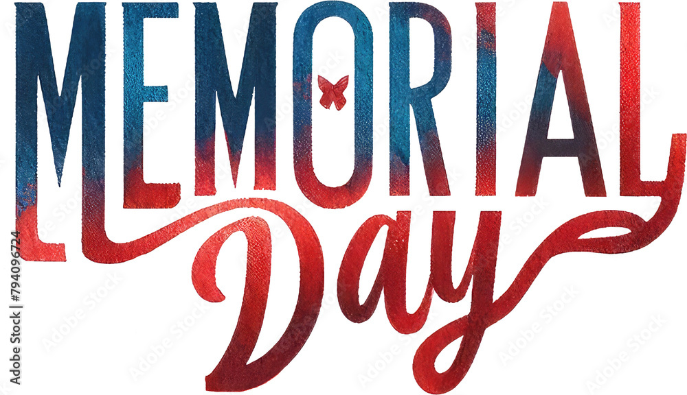 Watercolor Memorial Day Art: Patriotic Clipart for American Holidays ...