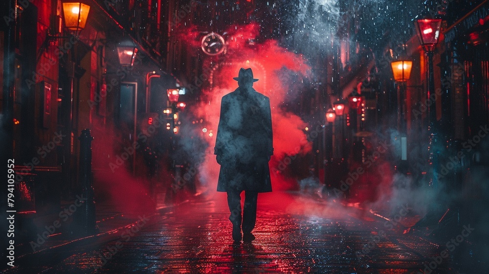 Authentic stock photos depict cinematic scenes with high-contrast color ...