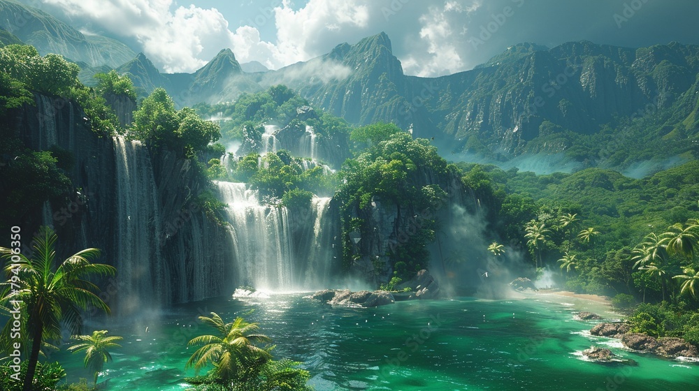 Realistic scenes depict intrepid explorers venturing into uncharted ...