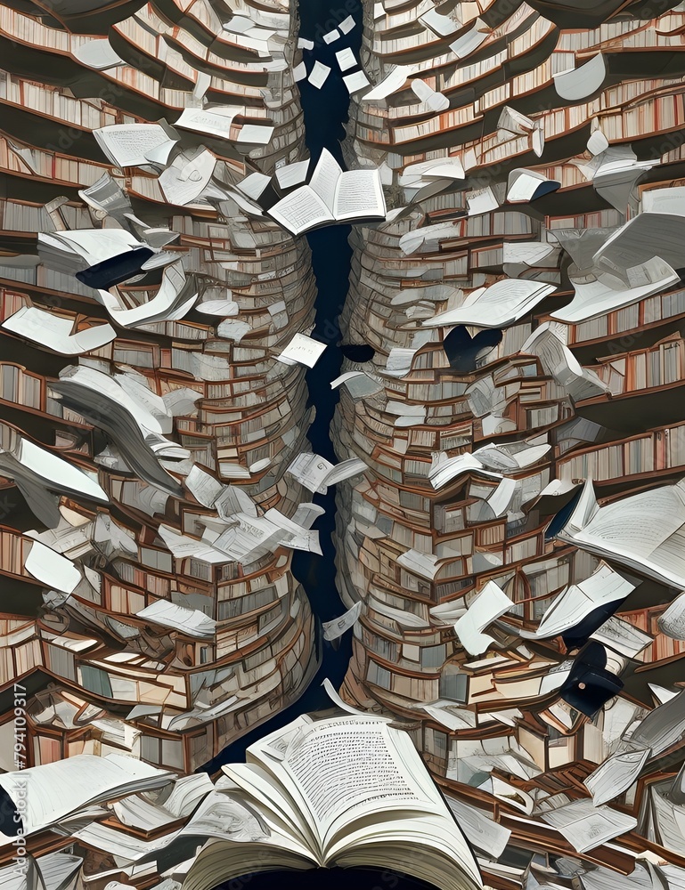 Upside-Down Books and Dysgraphia: "Surreal dysgraphia theme, floating ...