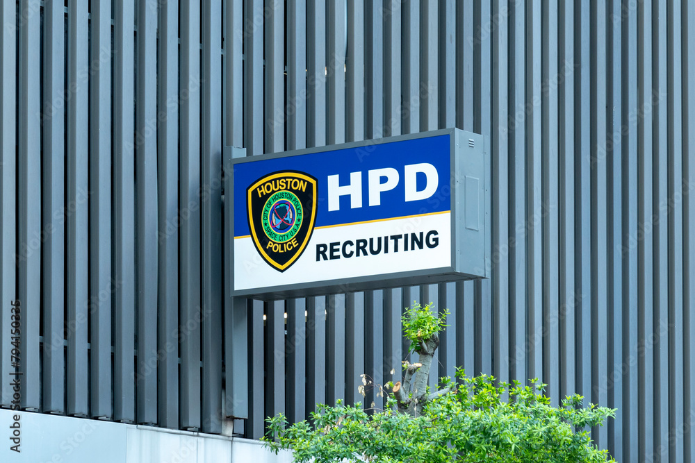 Houston, Texas, USA - April 14, 2024: HPD (Houston Police Department ...
