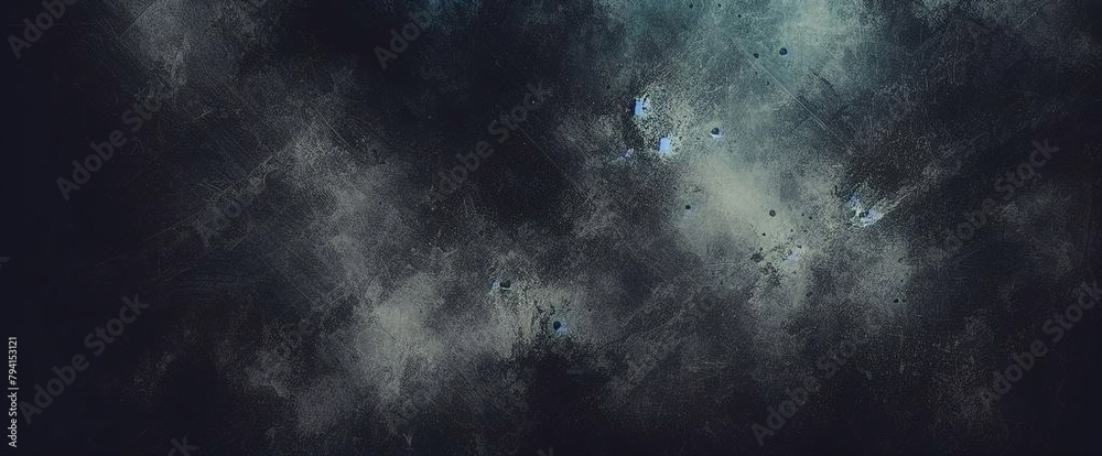 Glitter mist. Paint water splash. Magic spell. Blue teal aqua silver ...