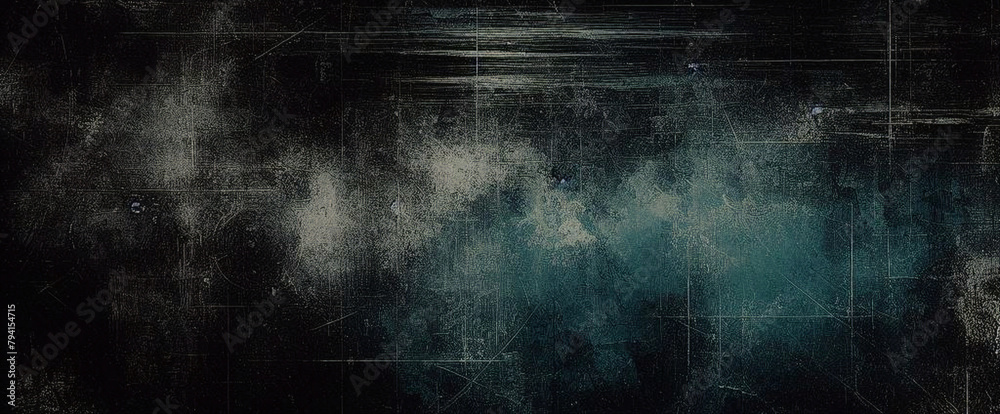 Glitter mist. Paint water splash. Magic spell. Blue teal aqua silver ...