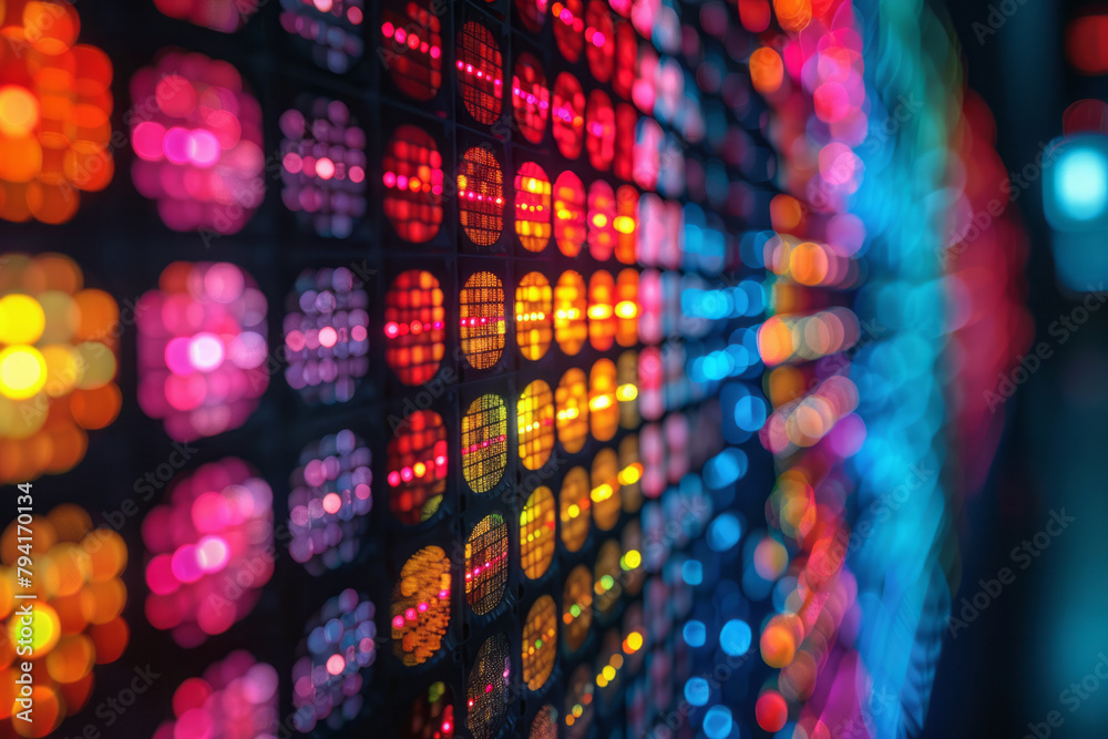 A digital tapestry where traditional textile patterns are recreated ...