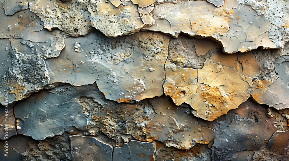 Design a digital artwork that showcases a rugged stone texture ...