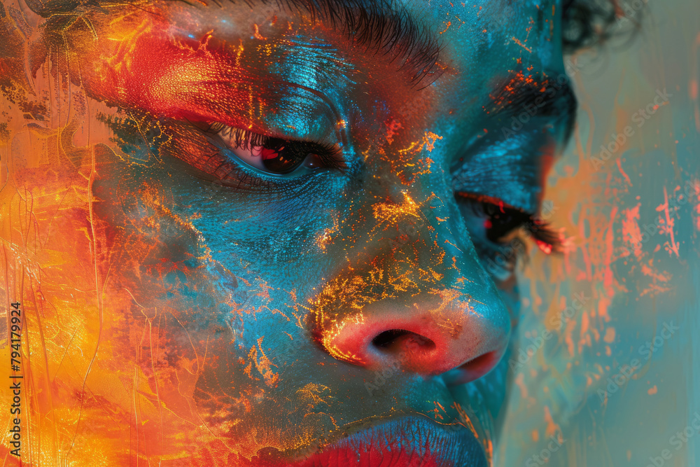 A series of digital canvases where thermal imaging techniques create ...