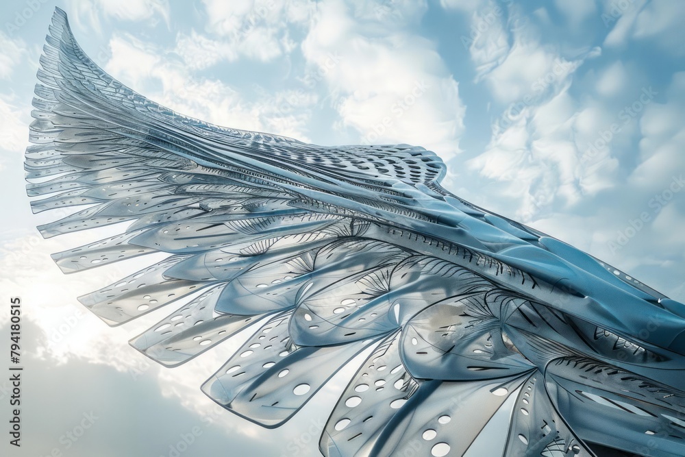 Bird's wing structure compared to airplane wings, biomimicry in ...