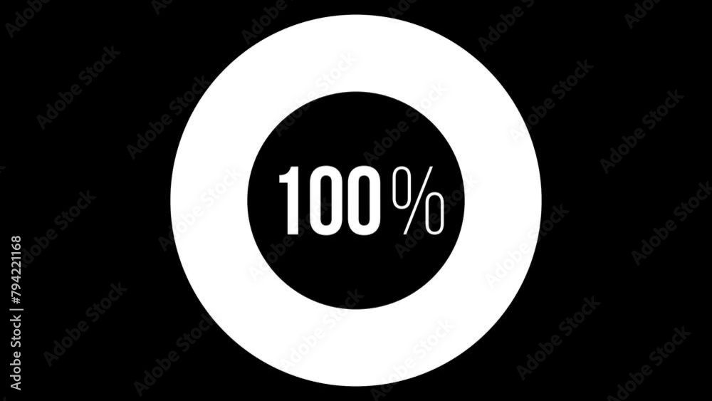 Vidéo Stock Loading animation or progress bar HUD element digital ...
