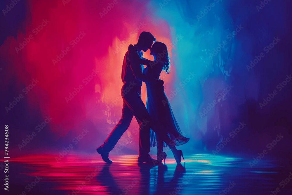Picture a couple dancing, their movements expressing deep affection, as ...