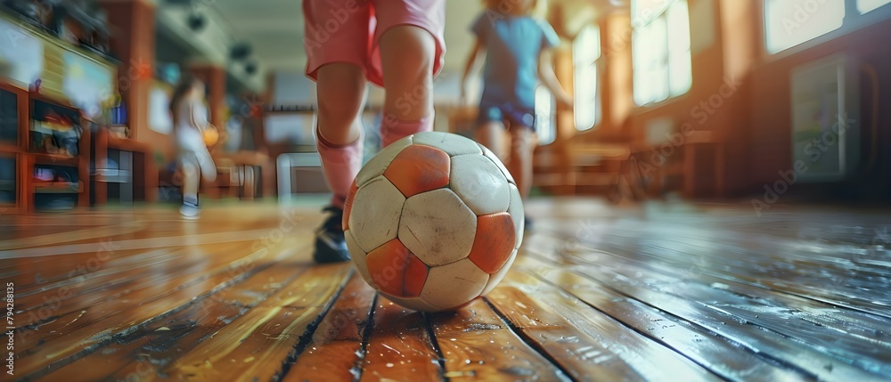 Children excel in Futsal indoor soccer class demonstrating skill on ...
