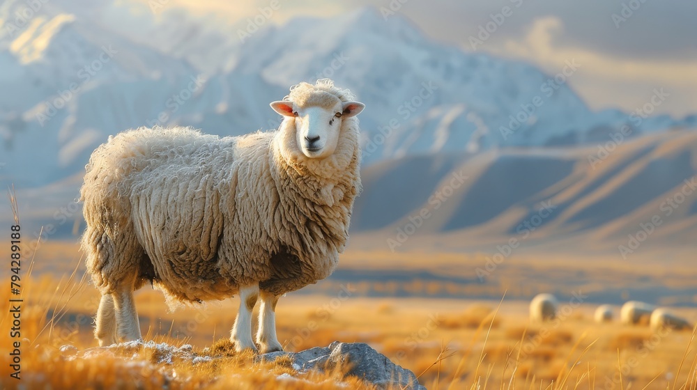 The sheep is the symbol of Eid al-Adha for Muslims. Stock Photo | Adobe ...