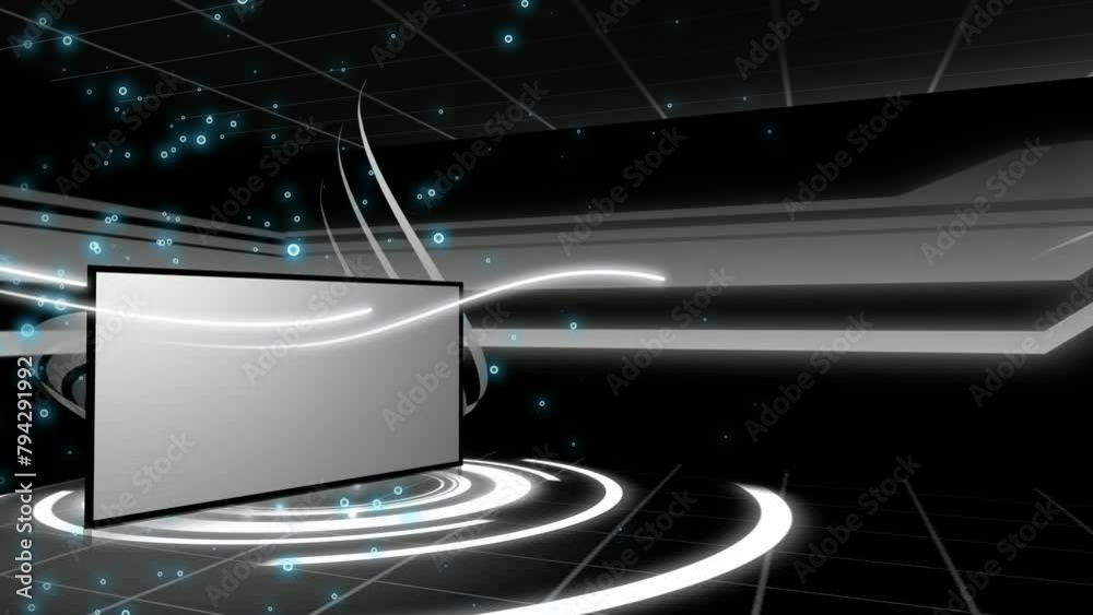 loop able animation of tv green screen color for chroma key change ...