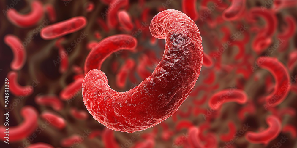 Irregularly shaped sickle cells indicate mutations and abnormalities ...