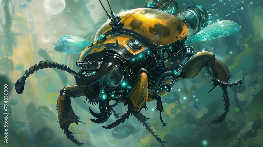 Equipped with a miniature jetpack and a helmet overflowing with ... Equipped with a miniature jetpack and a helmet overflowing with ...