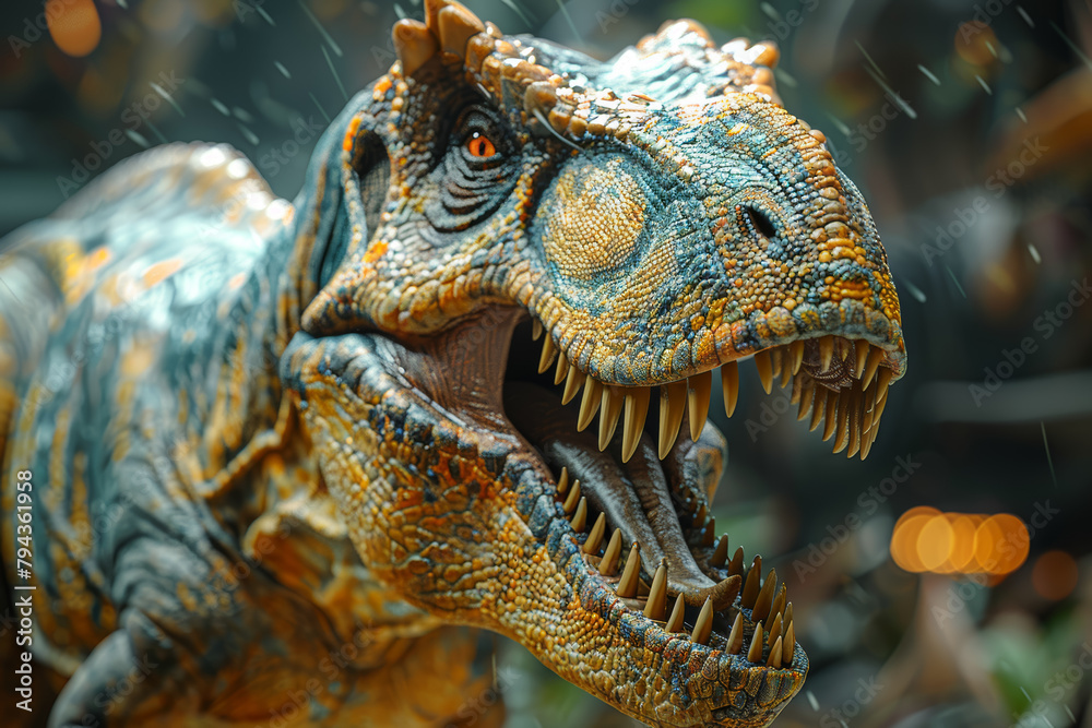 A formidable Giganotosaurus, with its massive size and powerful bite, challenging even the ...