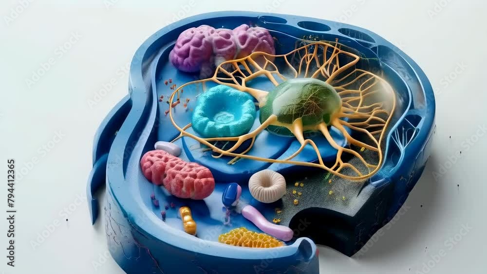 3D Visualization of biological processes in a human cell with the ...
