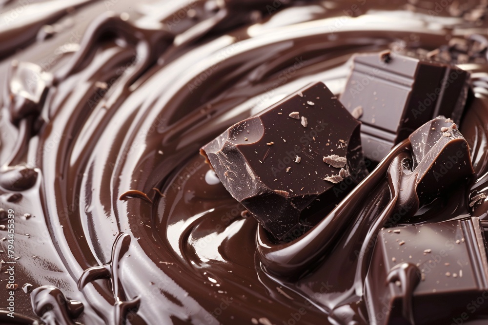 Immerse yourself in the luxurious sensation of liquid chocolate, its ...