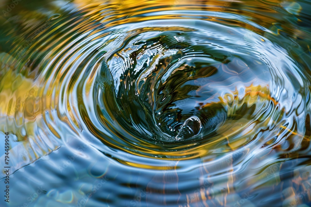 Behold the captivating magic of abstract water compositions, where ...