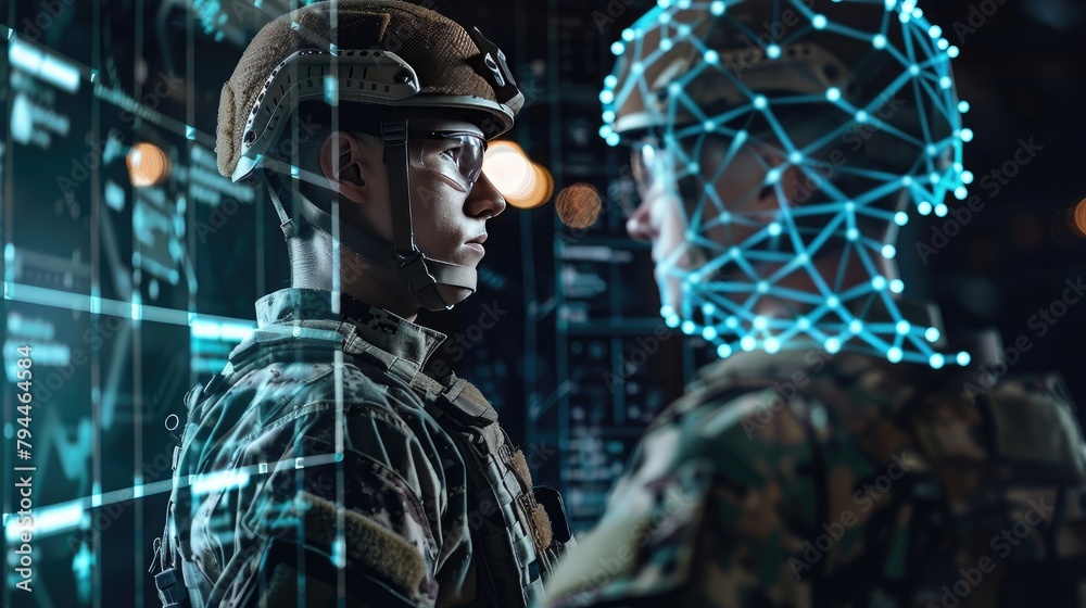 digital interoperability on the battlefield, showcasing lean services ...