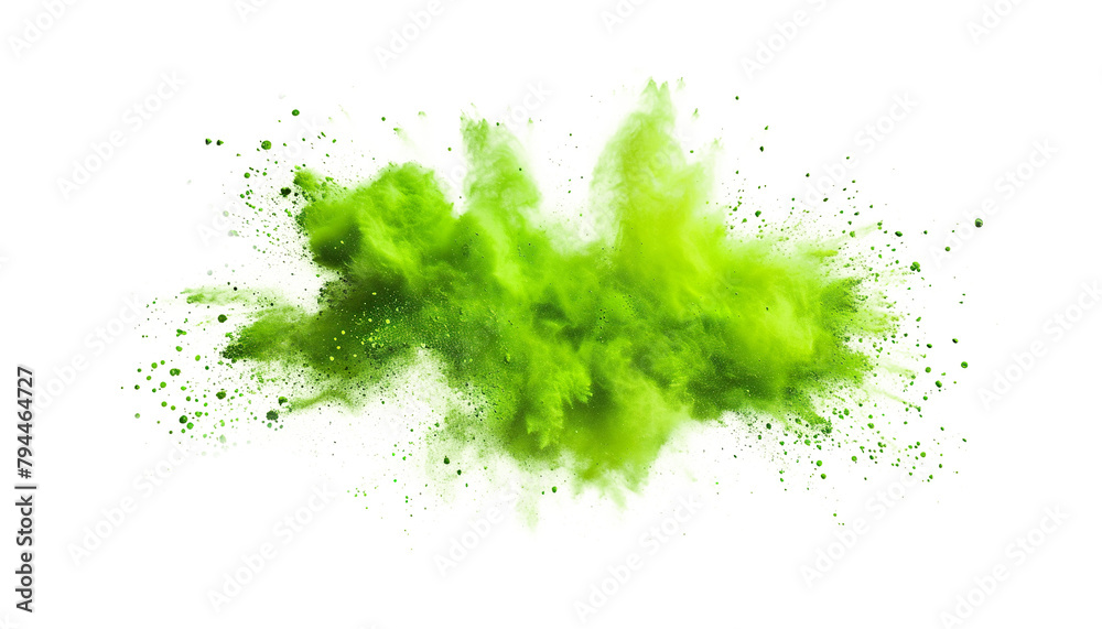 Green lime emerald color powder dust explosion PNG transparent ...