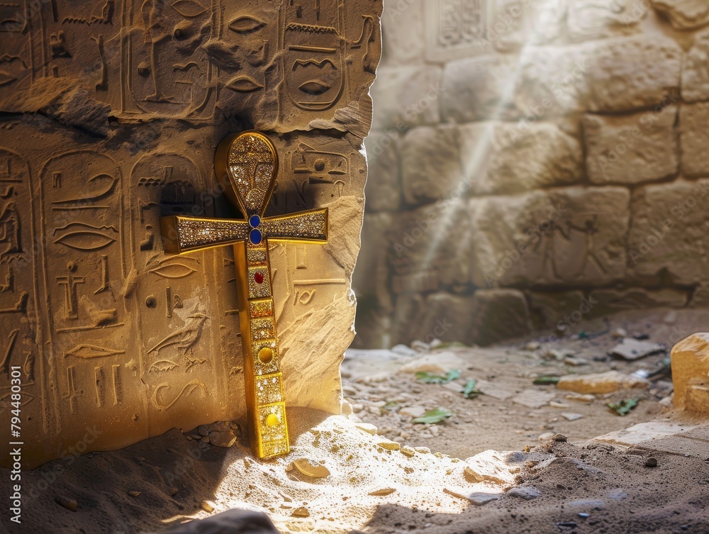 Ancient Egyptian Cross Artifact Stock Illustration | Adobe Stock