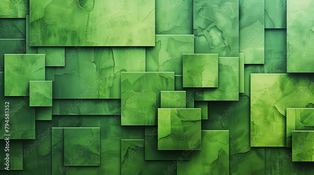 wallpaper verde con textura de figuras geométricas en rectángulos y ...