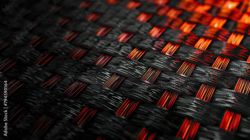 athletic shoe material pattern background, black and red-orange gradient color scheme, cross ...