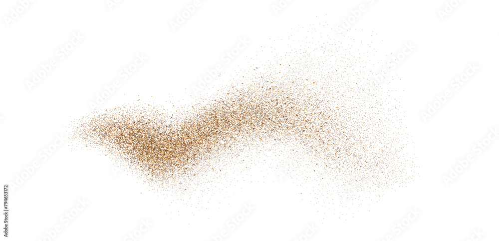 Sand dust powder splash. Flowing speckles and particles wave texture ...