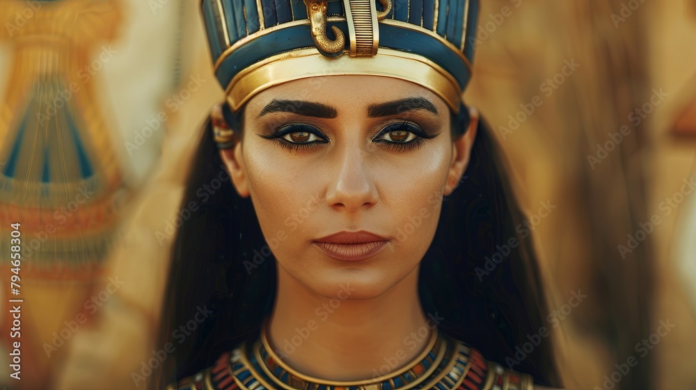 Modern depiction of ancient queen - Striking image of a woman ...