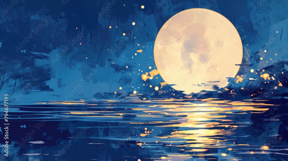 The moon s reflection on the water looked straight out of a whimsical ...