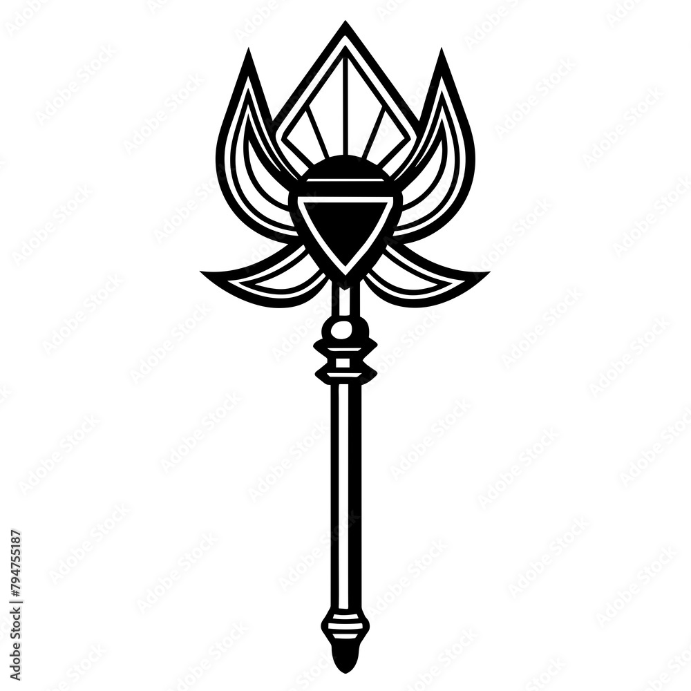 Simple-Osiris-scepter-illustration - Vector - Vector art - Vector ...