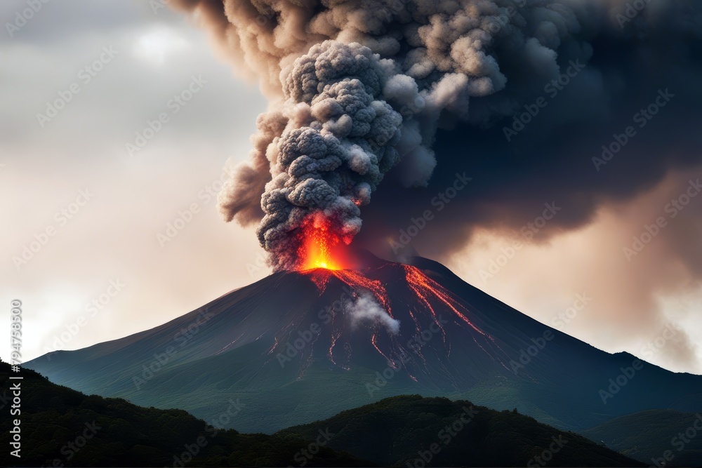 'volcano eruption close tungurahua active crater danger dark darkness ...