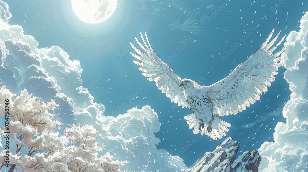 A handdrawn comic panel portraying a characters astral projection as a ...