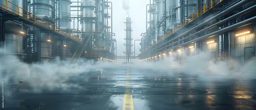 Steam rising through connecting tubes in distillation columns for ...