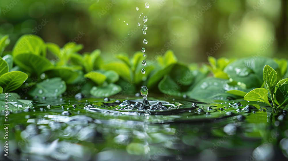 Water Conservation: Design a visual representation of water ...