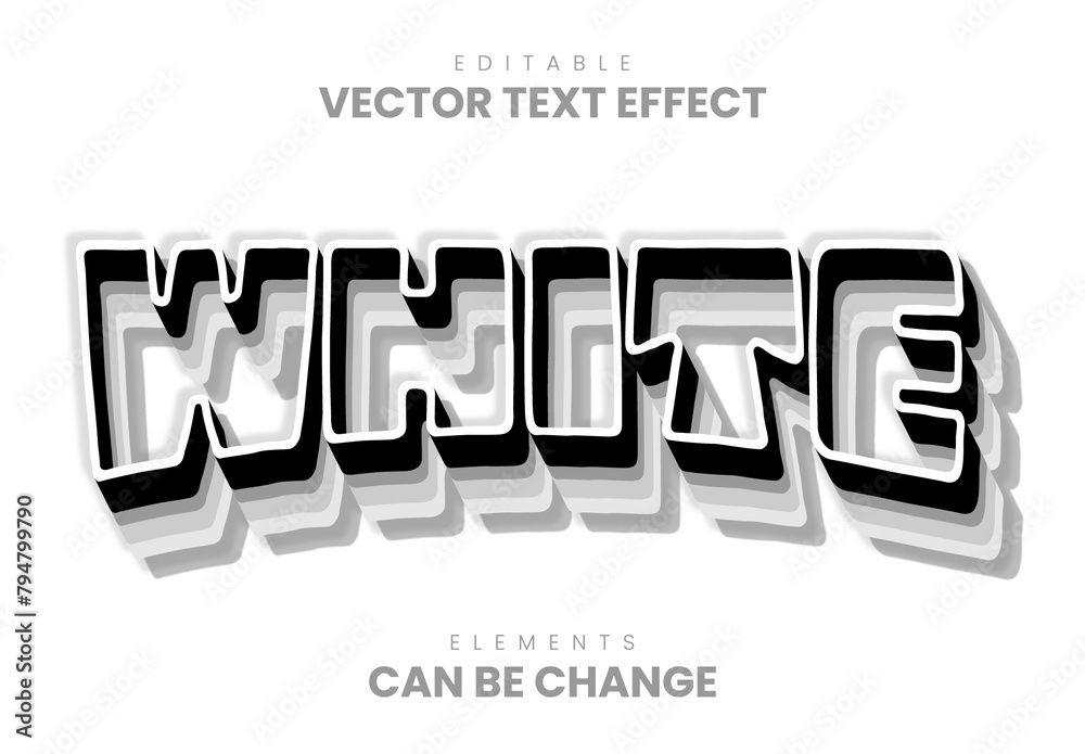 White Text Effect Design Stock Template | Adobe Stock