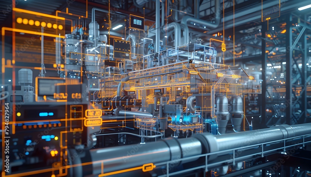Intricate Digital Twin Simulation of a Futuristic Industrial Power ...