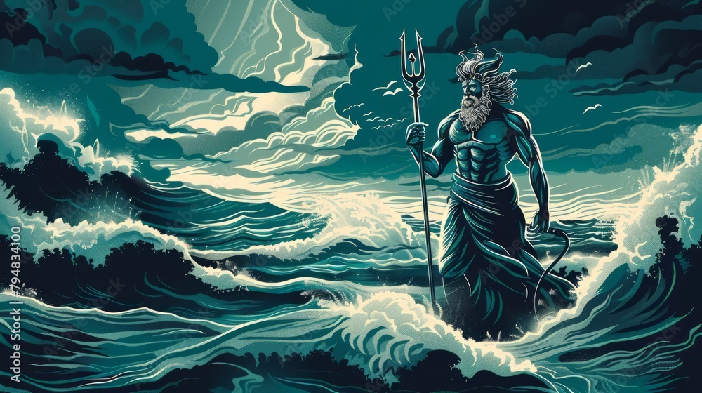 Poseidon is one of the Twelve Olympians in ancient Greek religion and ...