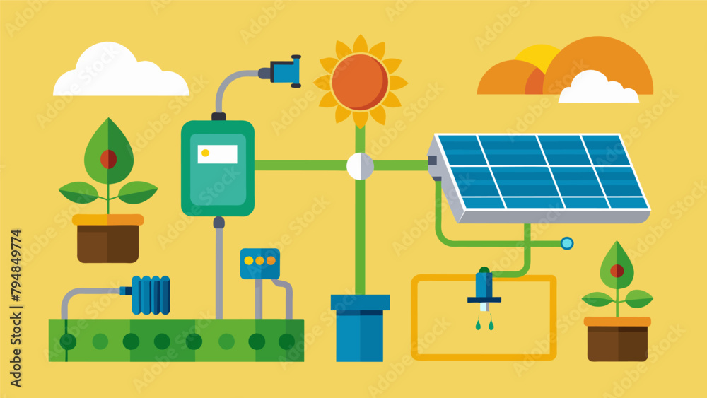 A visual guide for creating a solarpowered irrigation system using only ...