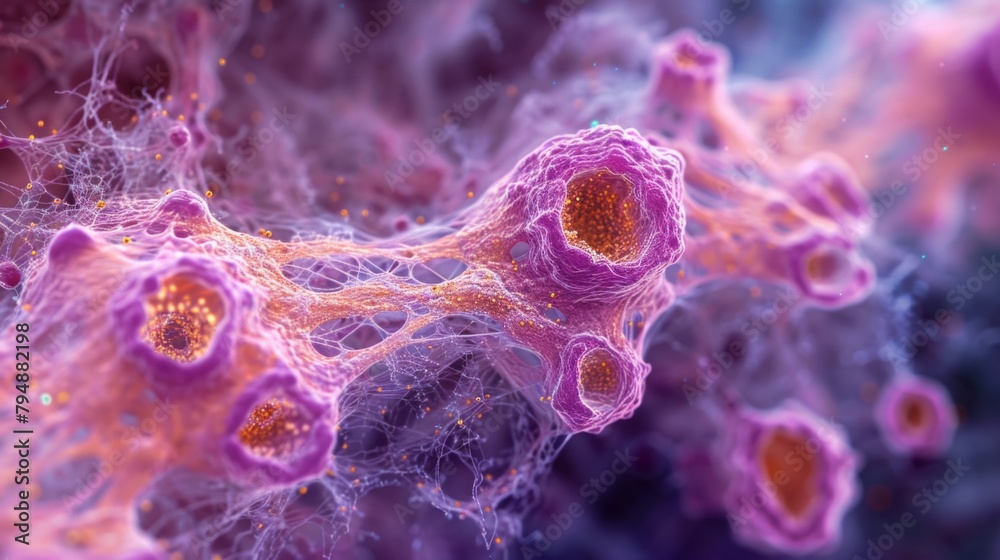 A transmission electron microscopy image revealing the ultrastructure ...